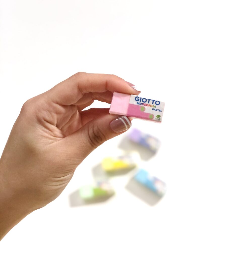Mini goma GIOTTO PASTEL - Bikabik