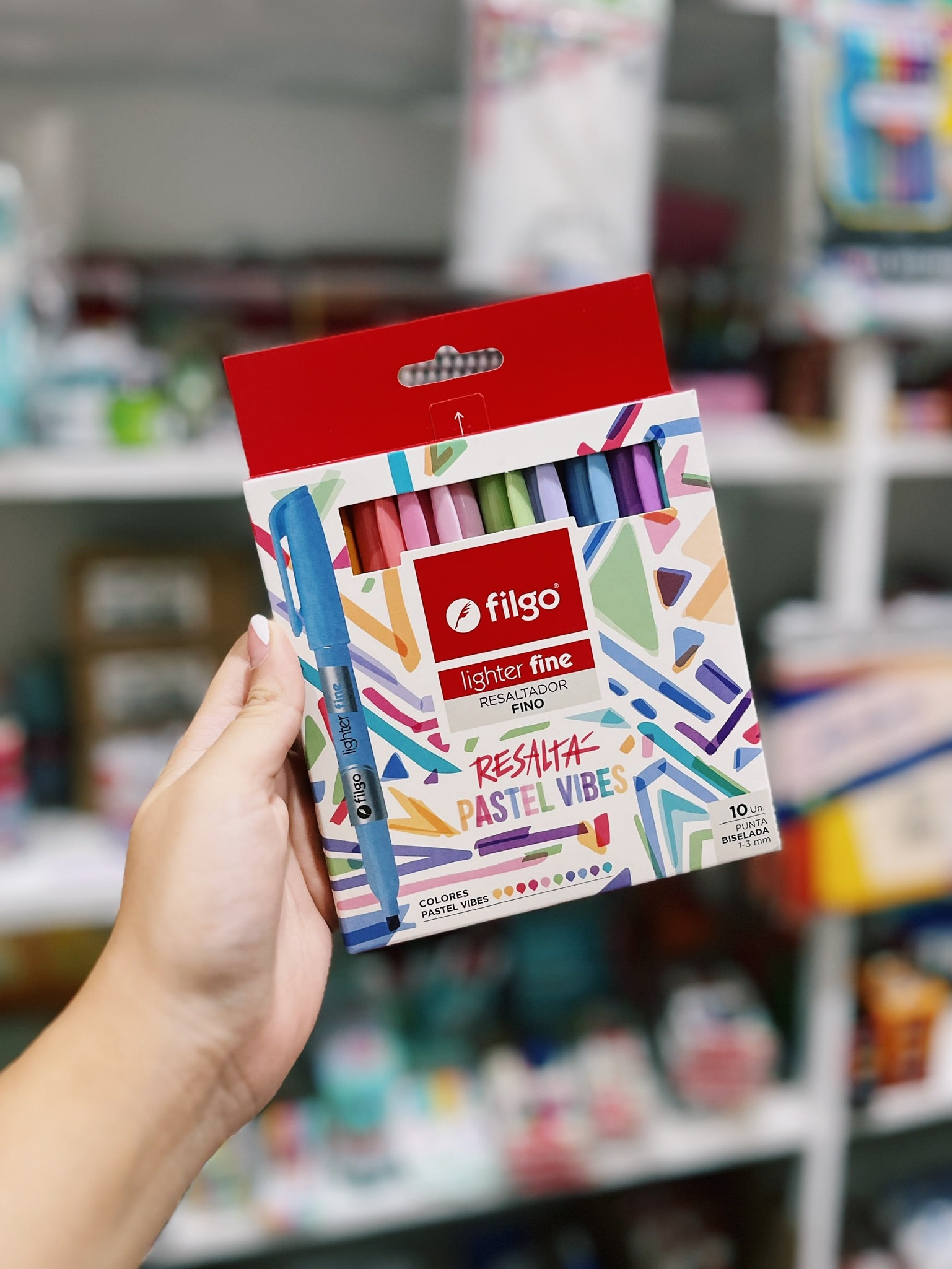 Resaltadores FILGO fine pastel vibes por 10 - Bikabik